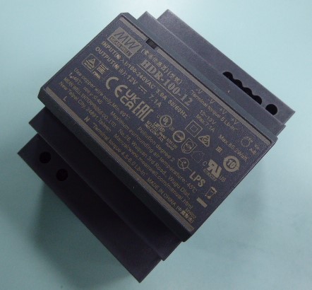 MW Mean Well HDR-100-12 12V 7.1A DIN rail power supply | Unicell