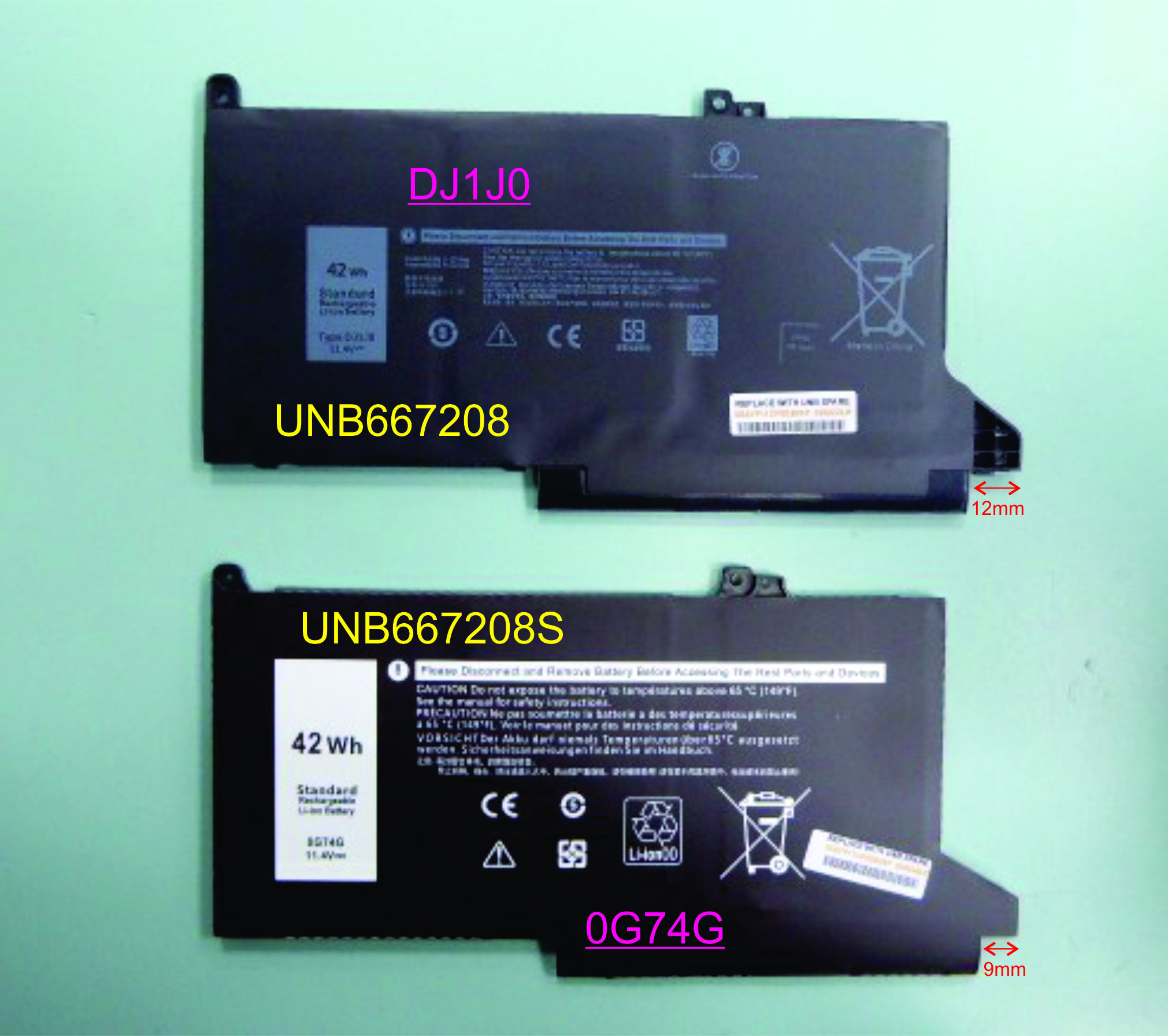 Dell DJ1J0 ONFOH PGFX4 451-BBZL battery for Dell Latitude 12 7000 7280 ...