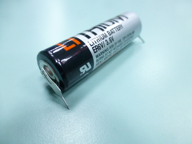 Toshiba ER6V 3.6V ultra lithium battery with pin terminal | Unicell