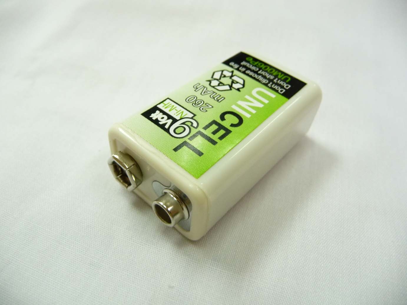 9V ni-mh rechargeable battery | Unicell