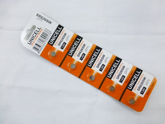 377 SR626SW 1.55V Silver oxide battery | Unicell