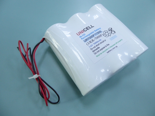 3.6V 7000mAh ni-cd battery pack | Unicell